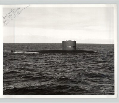 NAVY Barbel-Class Submarine USS BARBEL (SS-580) Underway c.1960s Press ...