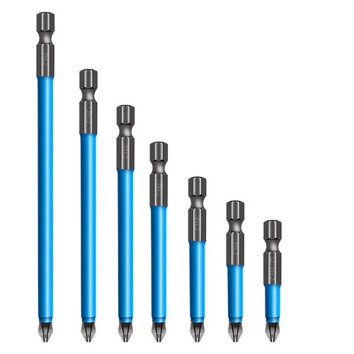 Magnetic Anti-Slip Drill Bit 7Pcs PH2 Bits Set Screwdriver Drill ^^i ...