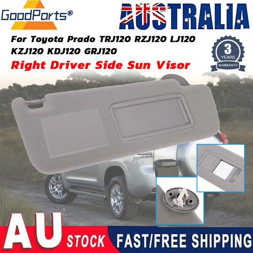 Right Sun Visor Gray Fits Toyota Prado TRJ120 RZJ120 LJ120 KZJ120 ...