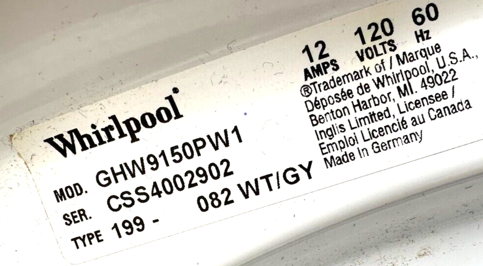 Whirlpool Washer Model GHW9150PW1 Vibration Balance Sensor 2 pieces Lot ...