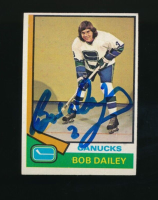 1974-75 Topps Bob Dailey #240 signed auto autograph rookie rc blue ...
