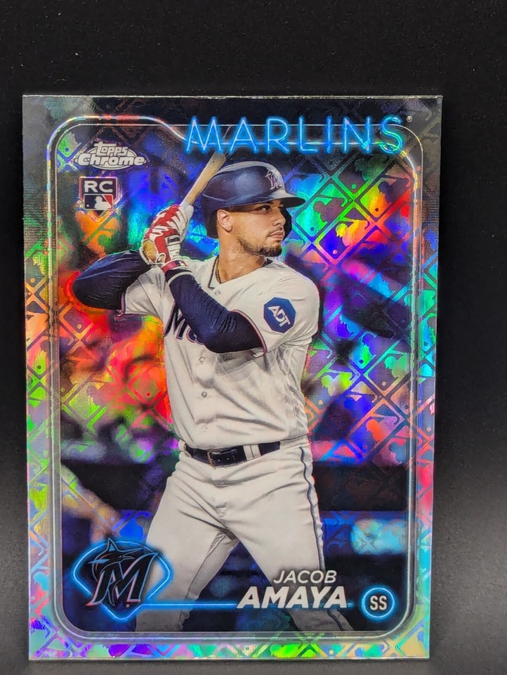 2024 Topps Chrome Baseball Logofractor Base Cards; Mostly Rookies. U ...