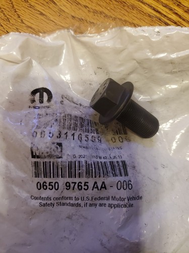 2011-2022 Ram Hex Flange Head Bolt - Mopar - 06509765AA NEW in package ...