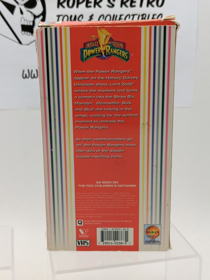 1995 Saban Home Video Mighty Morphin Power Rangers Lights, Camera ...