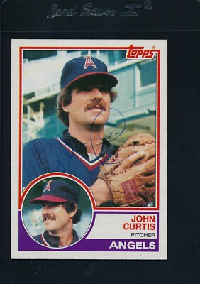 1983 Topps #777 John Curtis Angels Signed Auto *13817 | eBay
