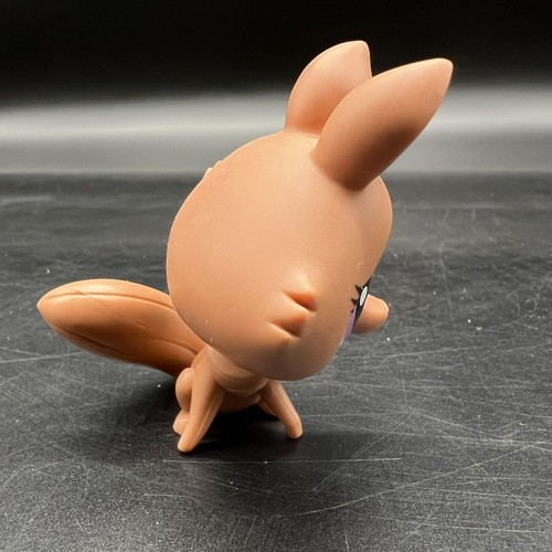 Littlest Pet Shop LPS Paint Splasin' Brown Fox With Purple Eyes #3531 ...