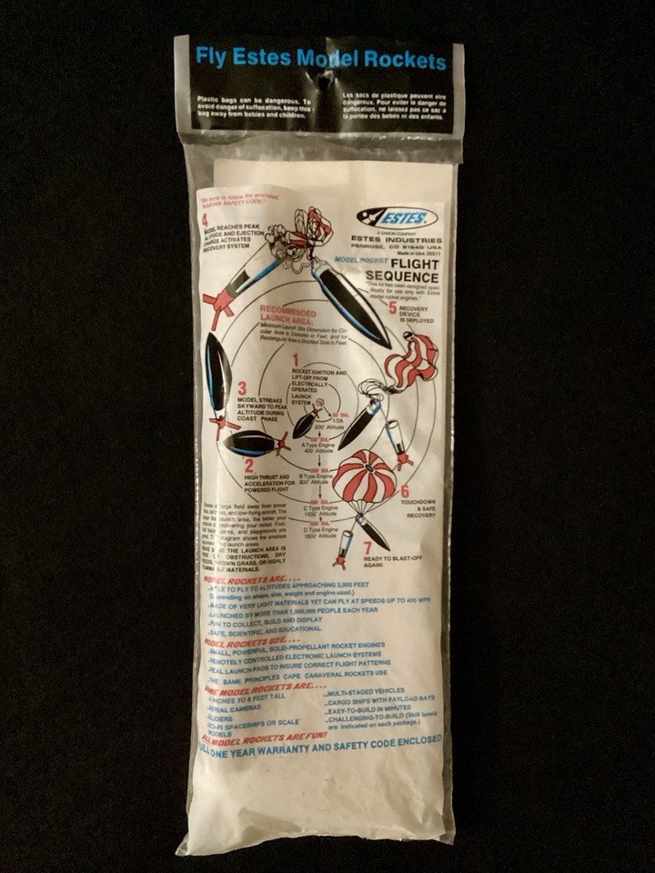 Vintage Estes Nike-Apache #1957 Flying Model Rocket!! / Made In USA ...