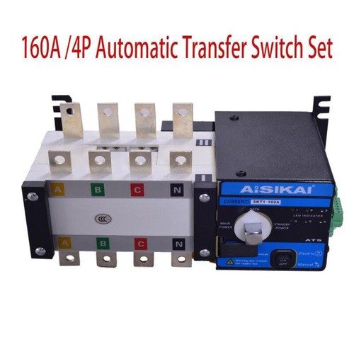 4P 160A ATS dual power Automatic Transfer Switch diesel generator parts ...