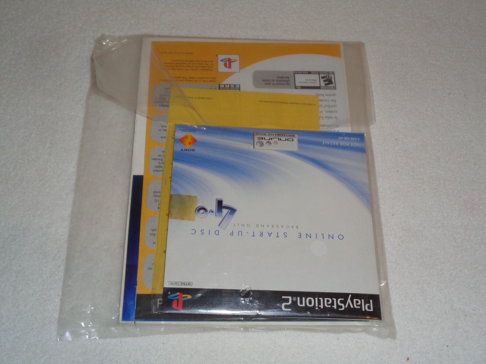 PS2 Sony PlayStation 2 Instruction Manual & Original Papers Sealed in ...