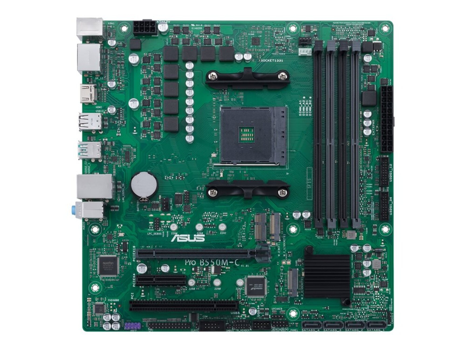 Asus - PRO B550M-C/CSM - Asus PRO B550M-C/CSM Desktop Motherboard - AMD ...