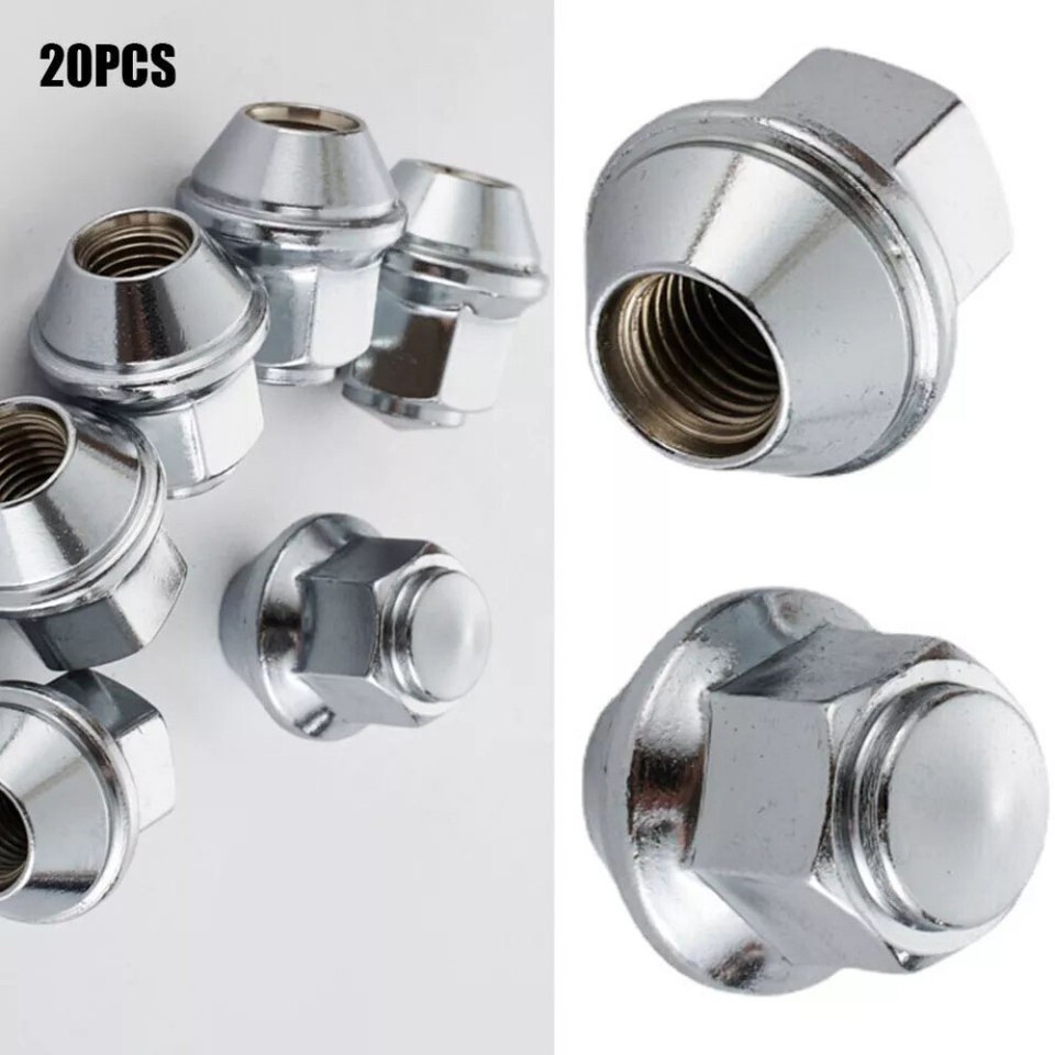 20 X ALLOY WHEEL NUTS FORD FOCUS MK1 MK2 MK3 ST RS M12 X 1.5 19MM BOLT ...