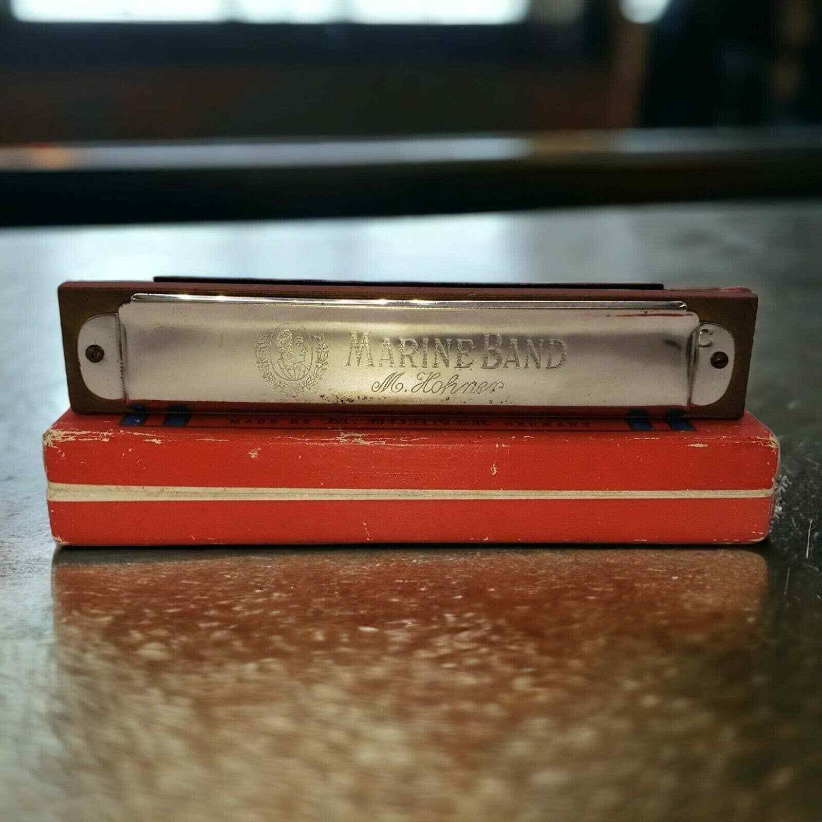 Vintage Marine Band Harmonica by M. Hohner 14 Hole Number 365 W ...