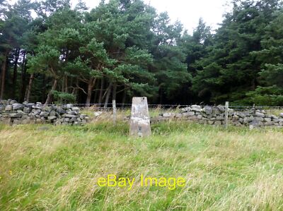 Photo 6x4 Lanshaw Farm Trig Point Shawfield Head Good car park then OK ...