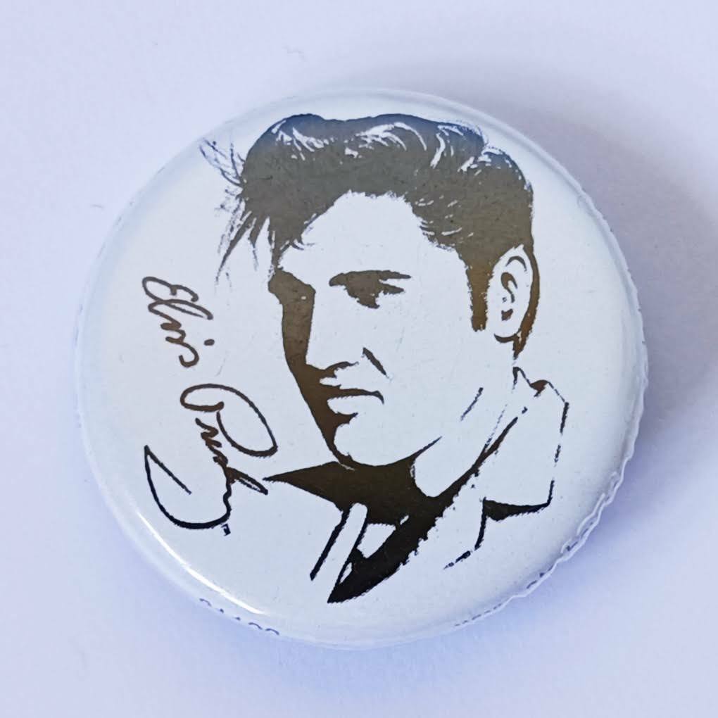 Official Licensed Elvis Presley Enterprises Button Badges 3.2cm USA ...