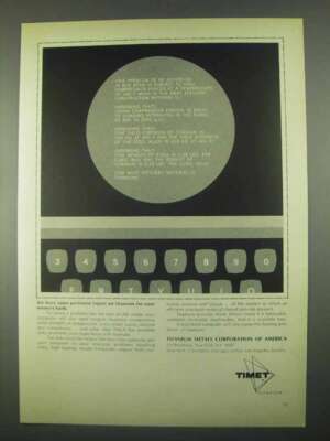 1967 Timet Titanium Ad - Pertinent Inputs | eBay