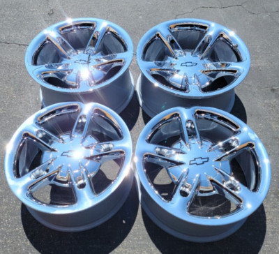 4 CHROME 19" 20" CHEVROLET SSR OEM FACTORY WHEELS RIMS TRAILBLAZER 5166 ...