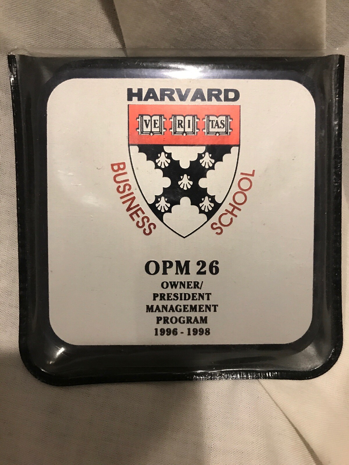 Harvard Business School Veritas OPM 26 Program Coaster Set 1996-1998 ...