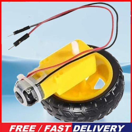 4PCS DC 3-6V Gear Motor with 4Pcs Plastic Tire Wheel for Arduino Smart ...