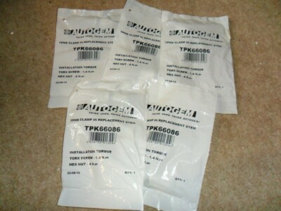 TPMS SERVICE KIT - 5 X VALVE STEM KITS - AUTOGEM - TPK66086 | eBay UK