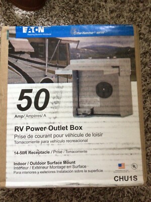NEW!! Eaton CHU1S 50A 14-50R 125V/250V RV Utility Power Outlet Box | eBay