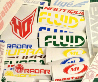 Water Ski Stickers Pack 14 Skiing Decals Ronix Radar Ho Connelly Obrien ...