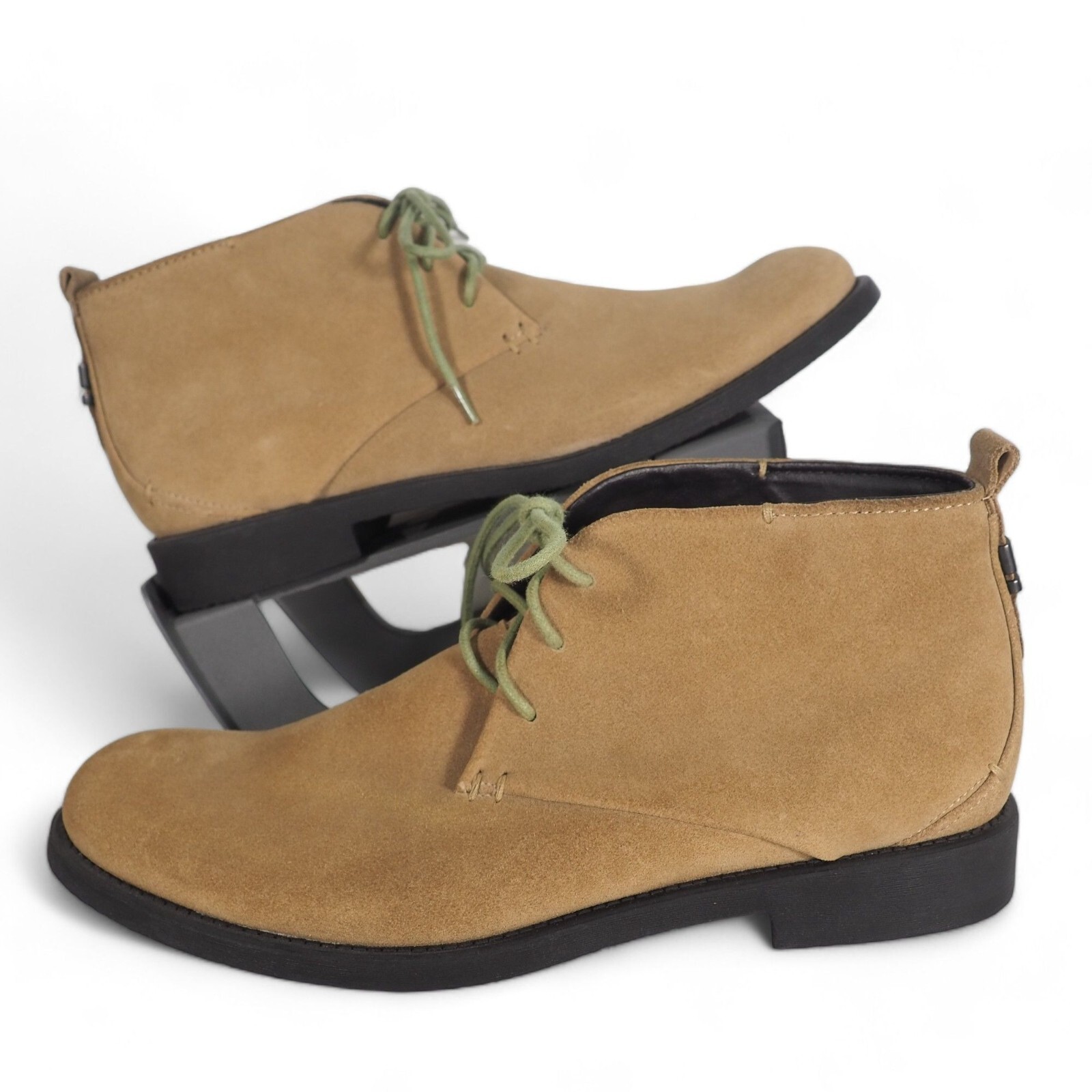 Calvin Klein Vernon Suede Mid Chukka Boots Beige F7155 Men's 9.5M | eBay