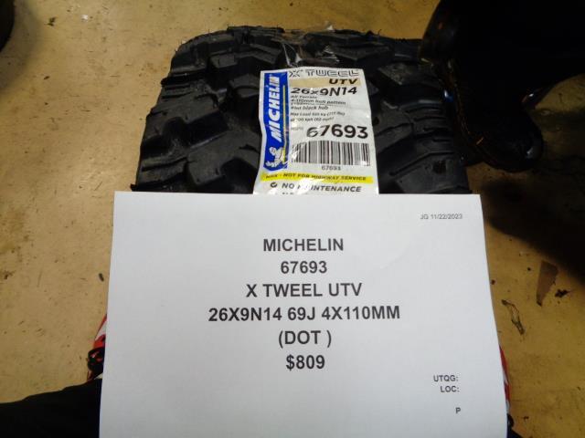 MICHELIN X TWEEL UTV 26 9 14 69J 4X110MM ATV/UTV TIRE 2172033 BQ4 | eBay