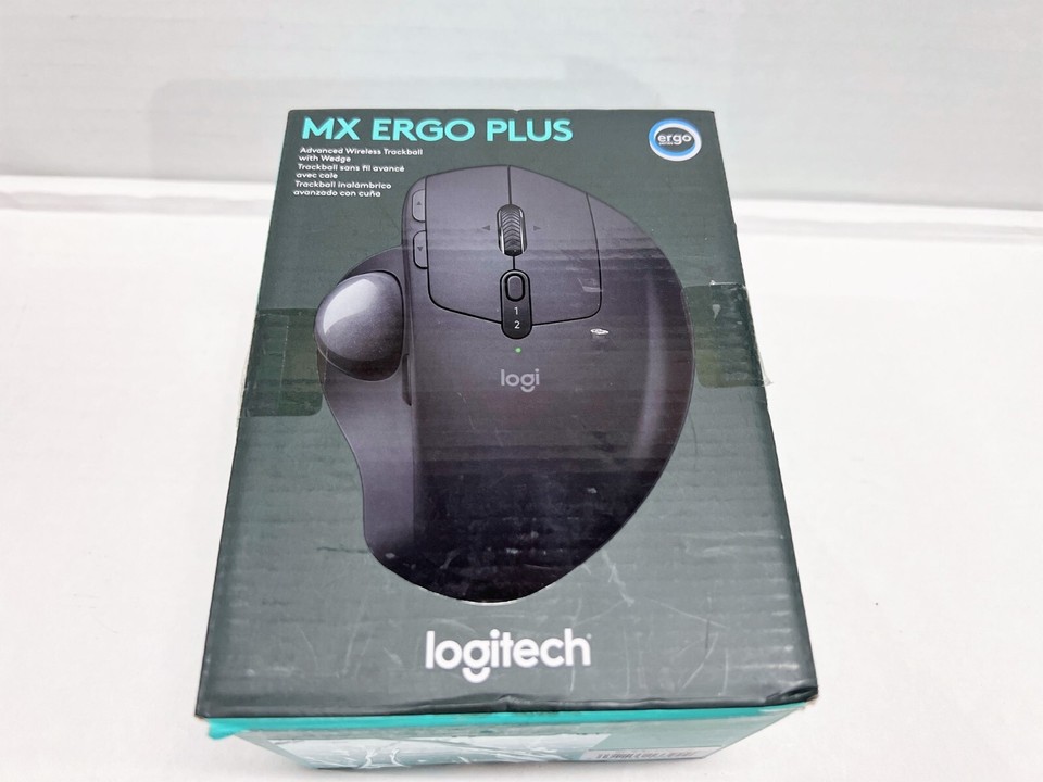 Logitech MX Ergo Plus Advanced Wireless Trackball Mouse With Optical ...