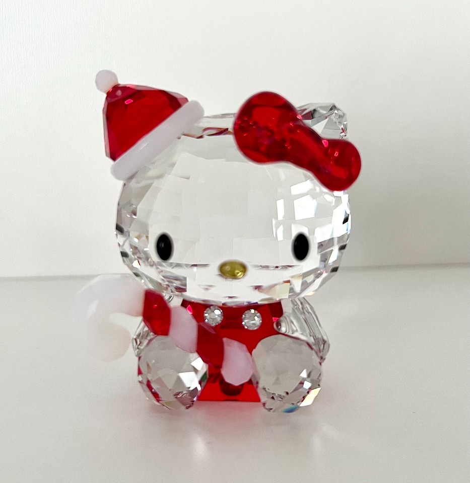 Swarovski Crystal Hello Kitty Santa Figurine 1142935 Original Packaging ...