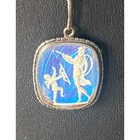 925 Sterling Silver Butterfly Wings Cupid And Psyche Pendant Necklace ...