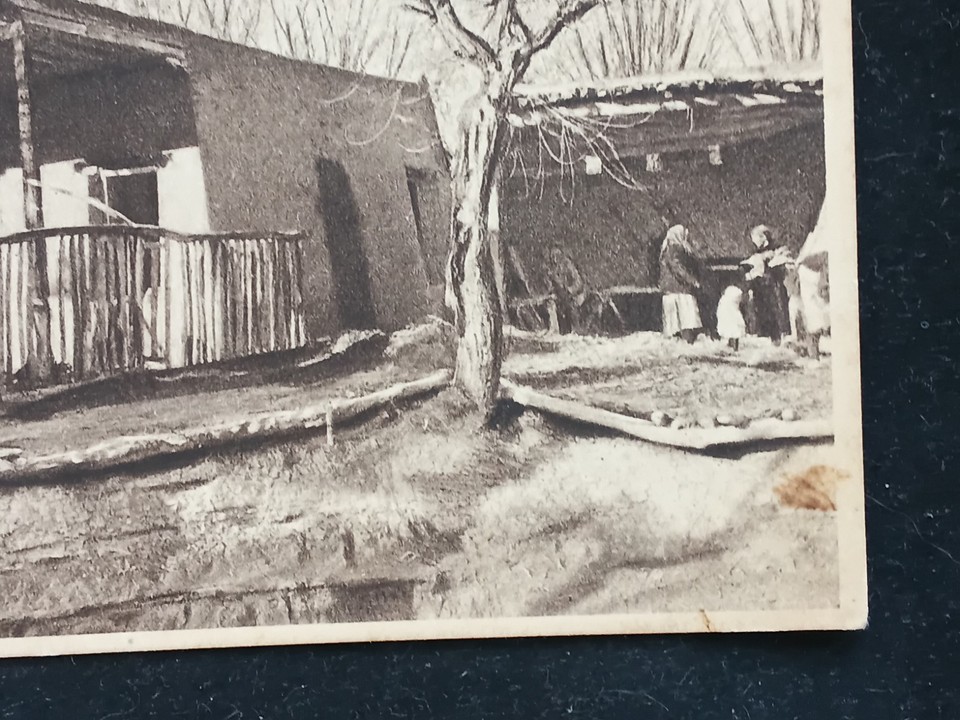 vtg 1920 soviet postcard Turkestan rural village real life photo ...