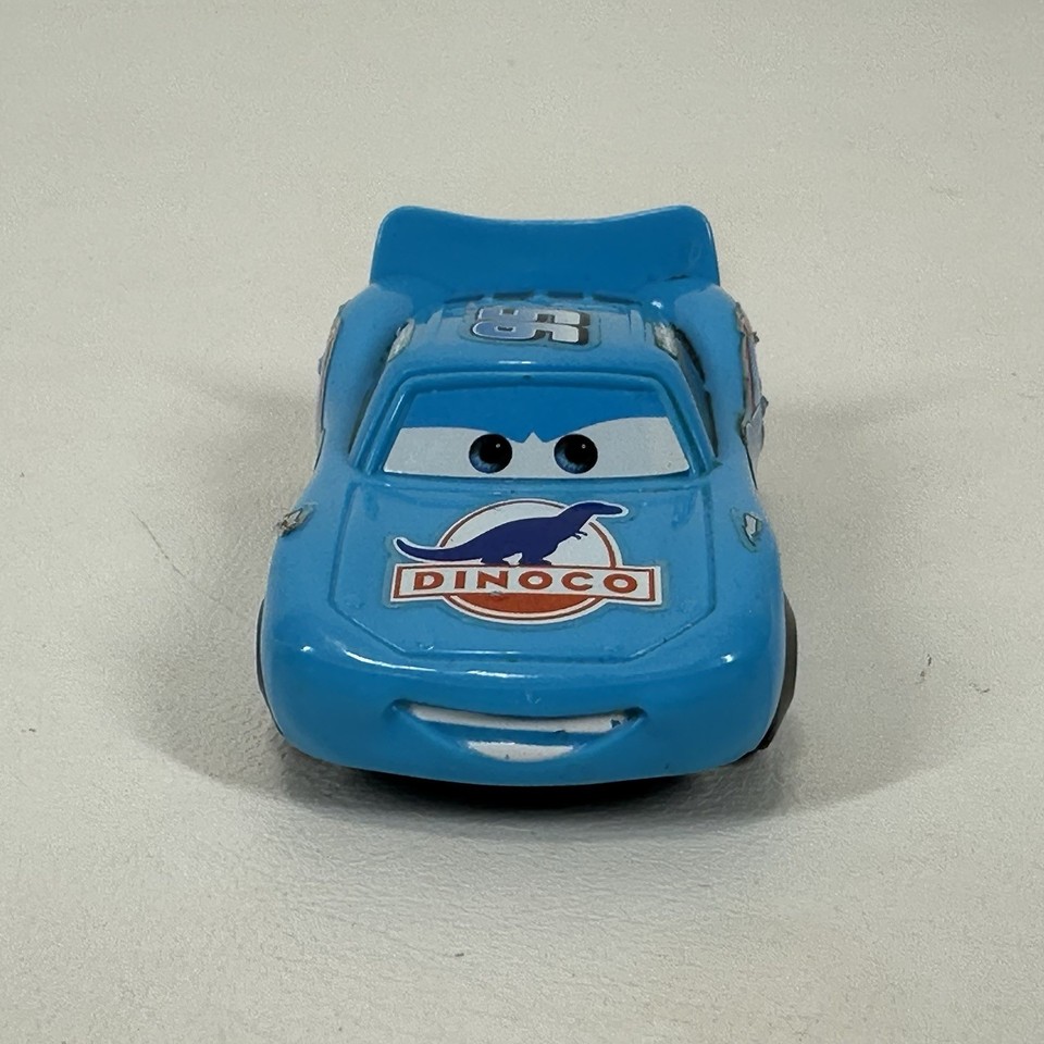 Disney Pixar Cars Lighting McQueen Dinoco Stunt Show Set Pull back ...