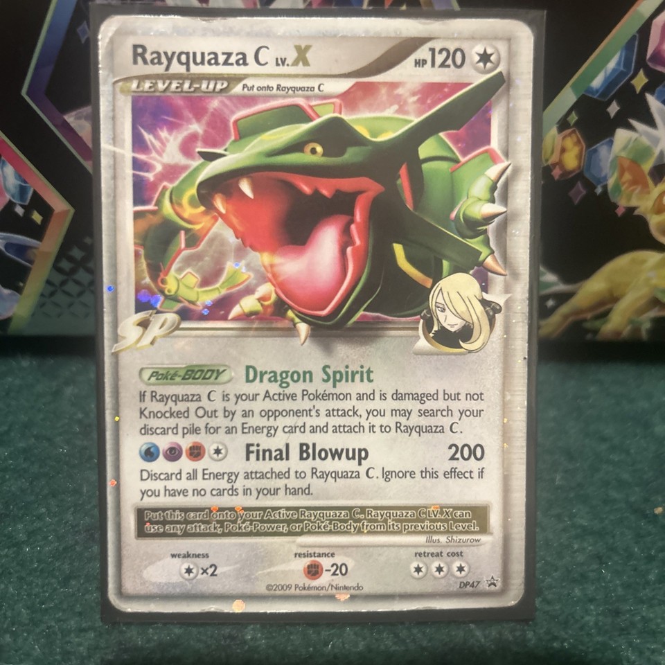 Pokémon TCG Rayquaza C LV.X Black Star Promotional Holo Card DP47 | eBay