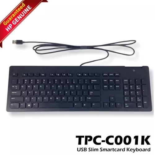 HP Usb Slim Business SMARTCARD CCID Keyboard Black US TPC-C001K | eBay