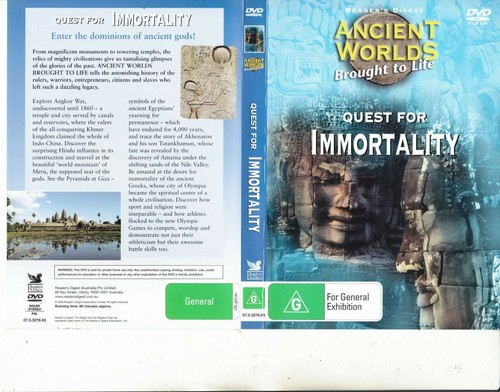 Ancient Worlds Brought To Life-Quest For Immortality-Readers Digest 2006-DVD | eBay