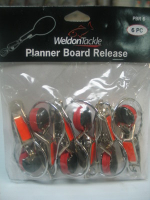 Pack Of 6 Planer Board Release Clips Weldon Tackle NEW IN Package | eBay