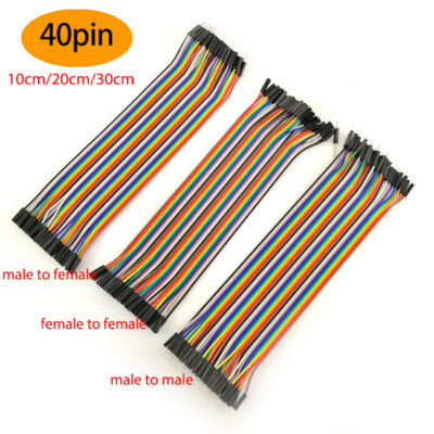 Jumper Wire Cable Male to Male to Female to Female 10/20/30CM Arduino ...
