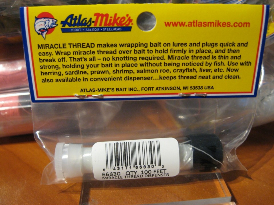 Atlas Mike's Miracle Thread In Dispenser Clear For Spawn Egg & Bait ...