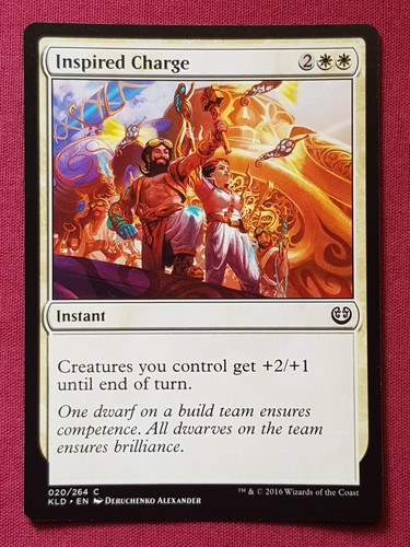 Magic The Gathering KALADESH INSPIRED CHARGE white card MTG | eBay ...