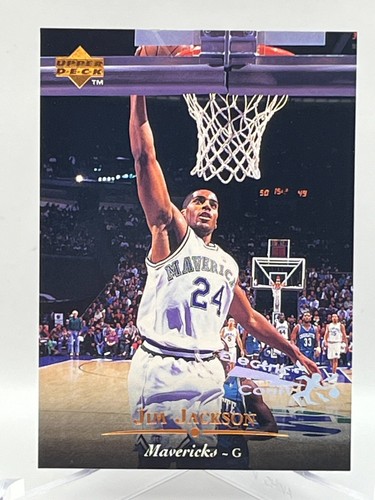 1995-96 Upper Deck NBA Card #225 Jim Jackson Dallas Mavericks ...