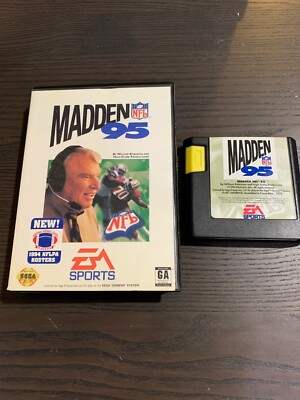 Madden '95 + Box - Genesis - Tested/Working - Very Good Condition | eBay