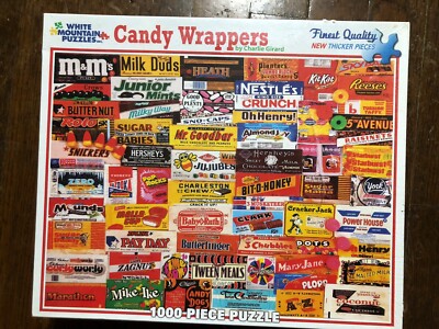 “Candy Wrappers” 1000 Piece Jigsaw Puzzle by White Mountain NEW Sealed ...