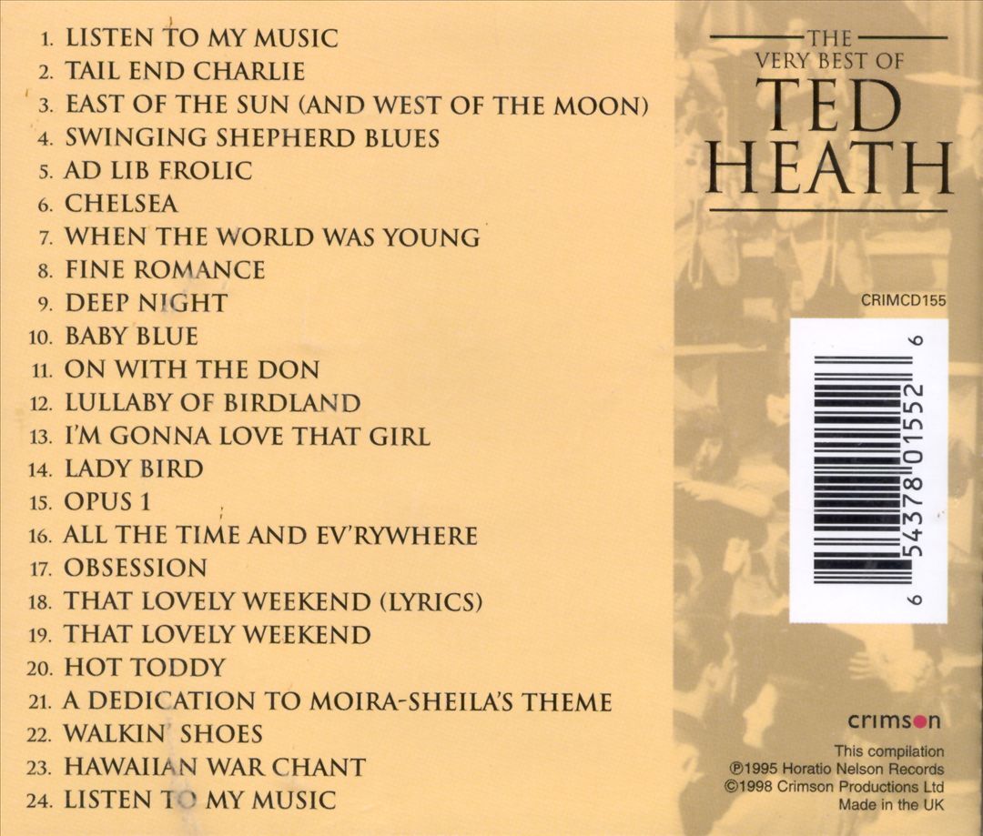TED HEATH - VERY BEST OF TED HEATH [CRIMSON] NEW CD 654378015526| eBay