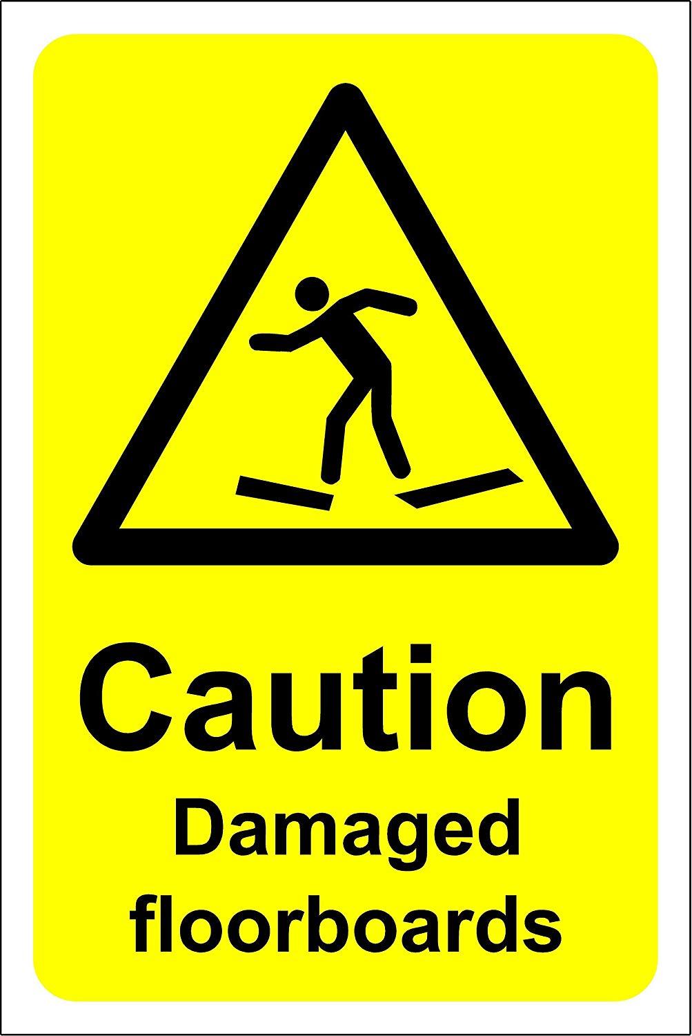 Caution damaged floor boards Safety sign | eBay