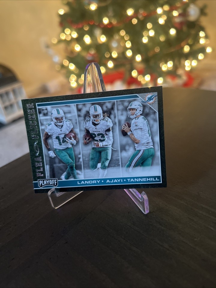 2017 Panini Playoff #11 Landry / Ajayi / Tannehill Flea Flicker Miami ...