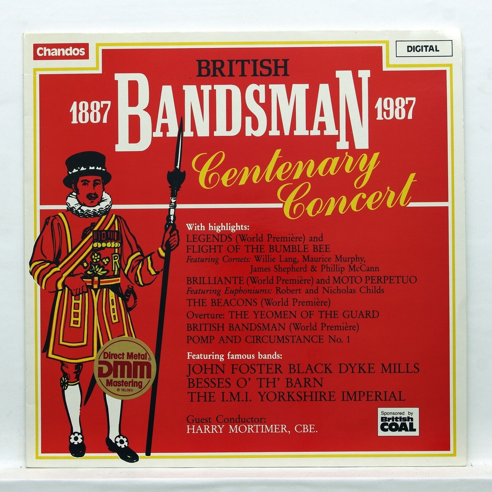 BRITISH BANDSMAN 1887-1987 centenary concert CHANDOS digital LP MINT ...