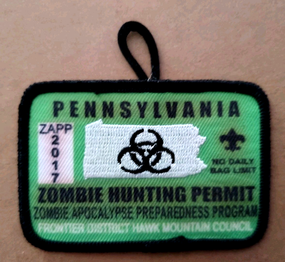 Hawk Mountain Council ⚜ Zombie Hunting Permit - Zapp 2017 Frontier ...