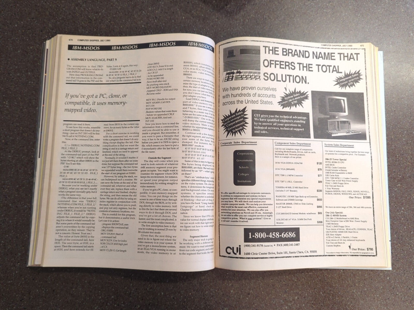 Vintage 1990 computer shopper magazine, Windows 3.0 386 Dos Macintosh ...