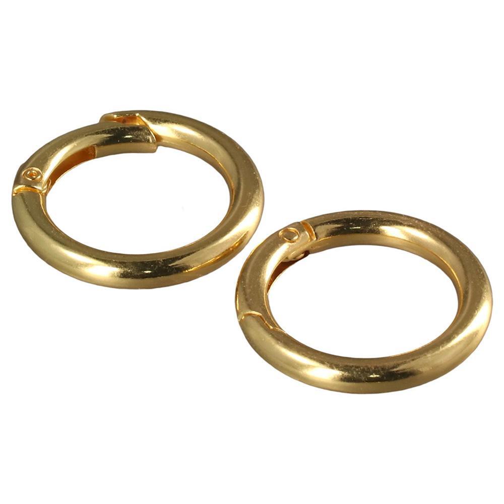 15pcs Alloy Trigger Spring Gold O Ring O Rings for Purse Key Ring | eBay