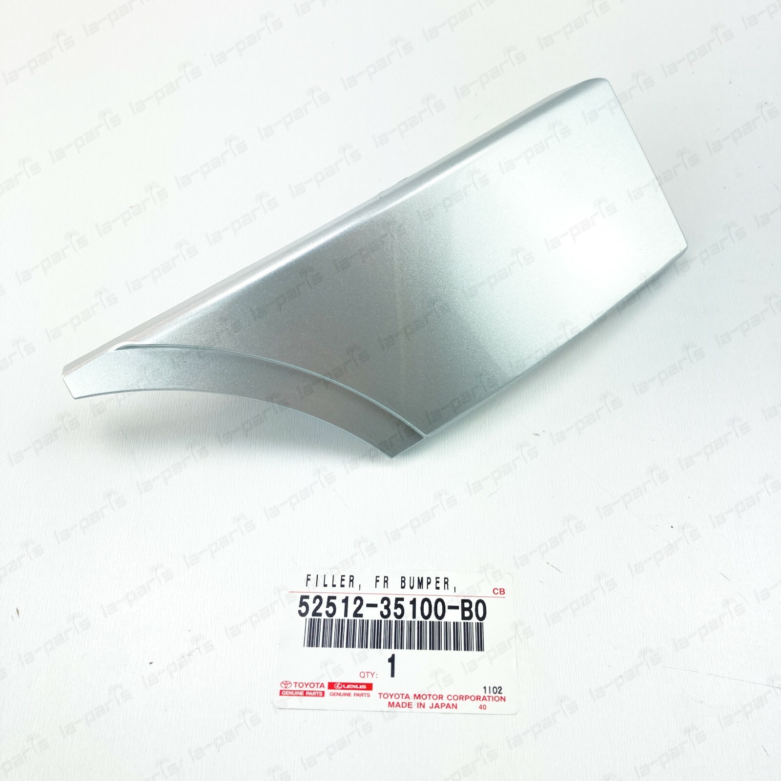 NEW GENUINE TOYOTA FJ CRUISER 07-14 SILVER FRONT RH BUMPER FILLER 52512 ...